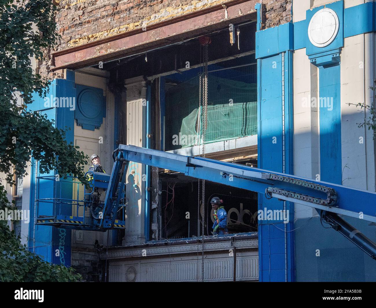 Glasgow, Scotland, UK. October 10th, 2024: The demolition of the O2 ABC ...