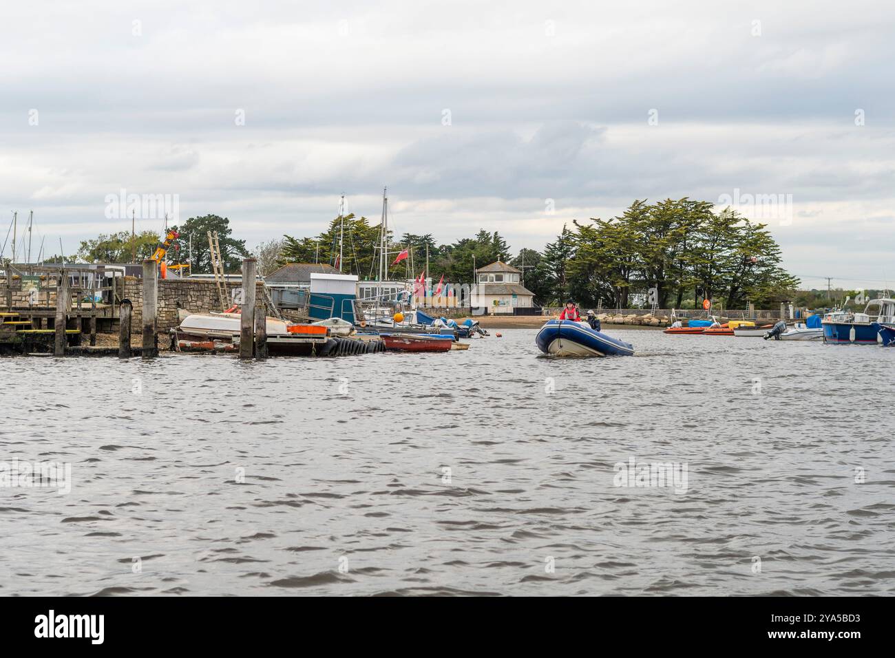 Boats in harbour, Keyhaven, Hampshire, England, UK Stock Photo - Alamy
