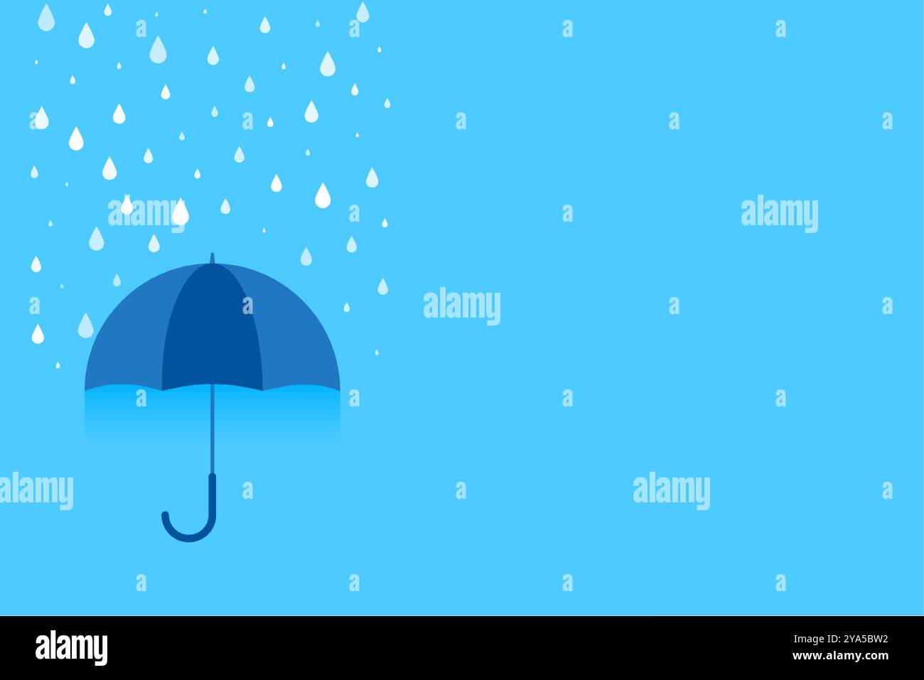 creative rainy season forecast background with umbrella and text space ...