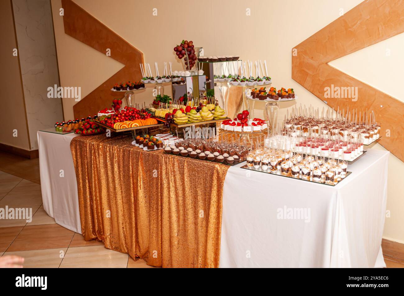 Extravagant Dessert Buffet Displayed with Elegance and Colorful ...