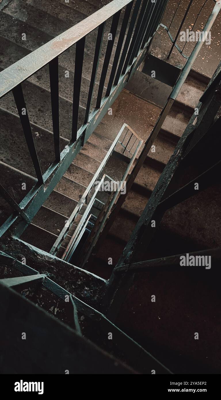 Old staircase in a slum house Stock Photo - Alamy