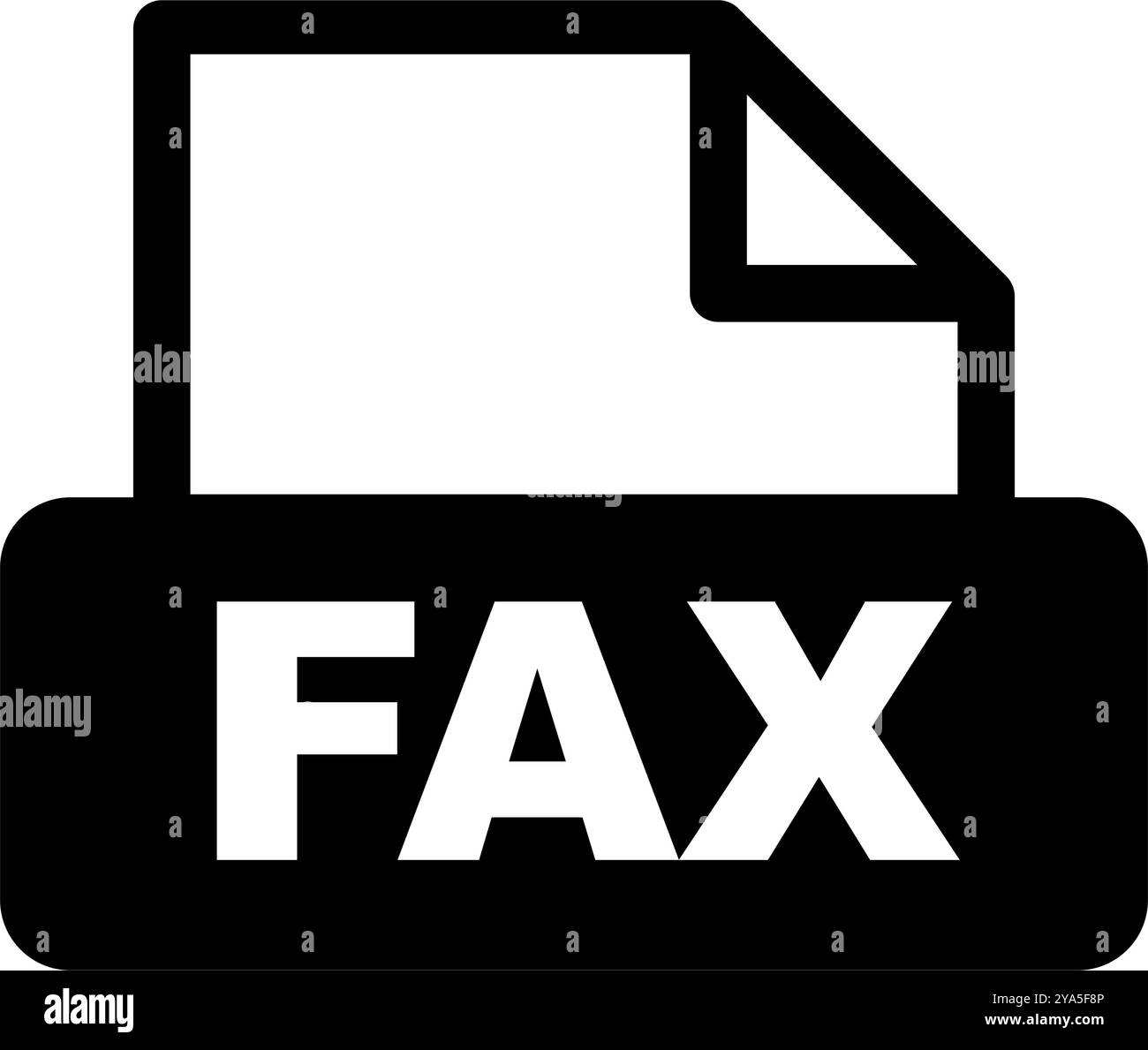 Fax icon. Facsimile icon. Editable vector Stock Vector Image & Art - Alamy