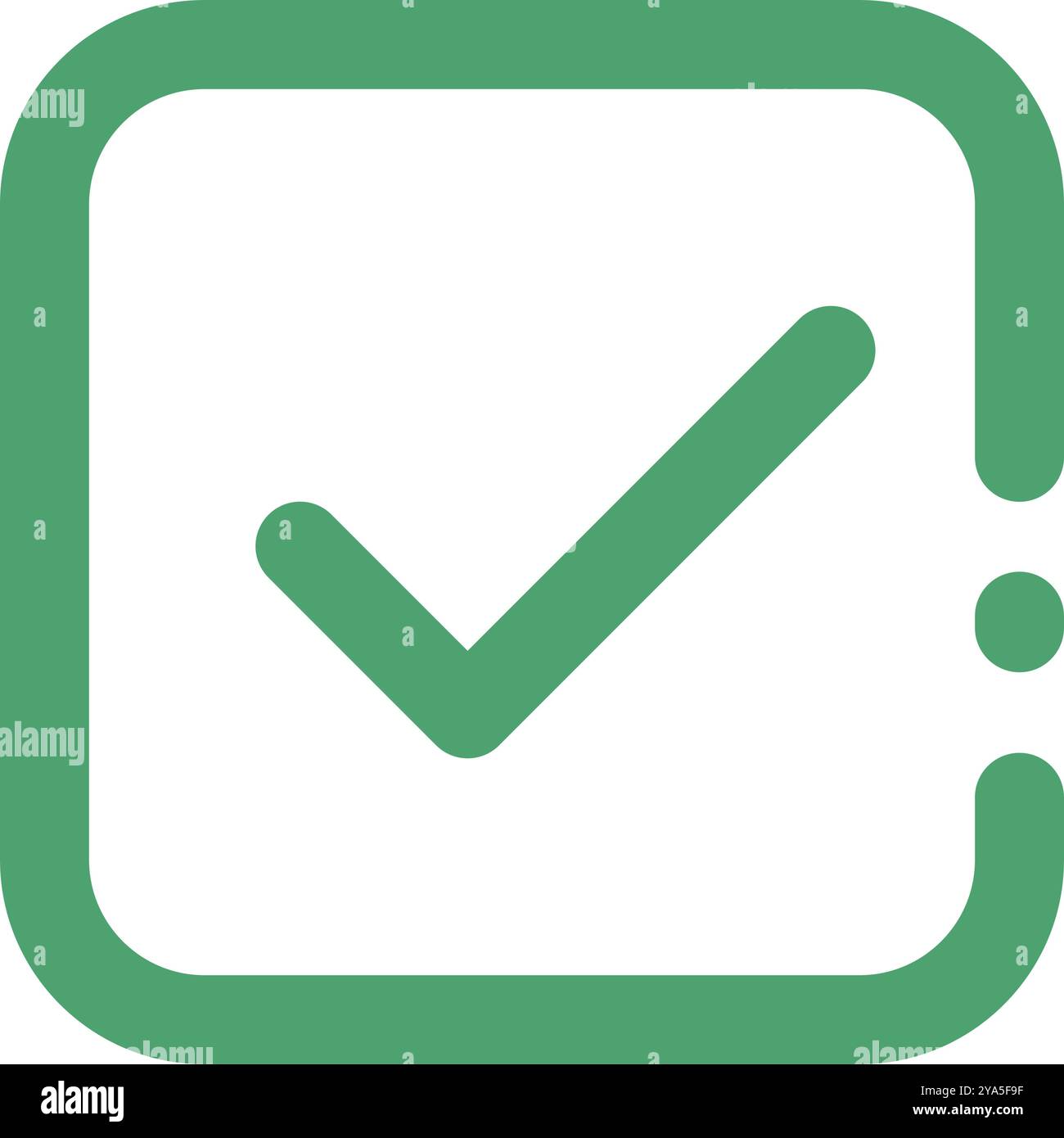 Modern checkbox icon. Decision or selection. Editable vector Stock Vector Image & Art - Alamy