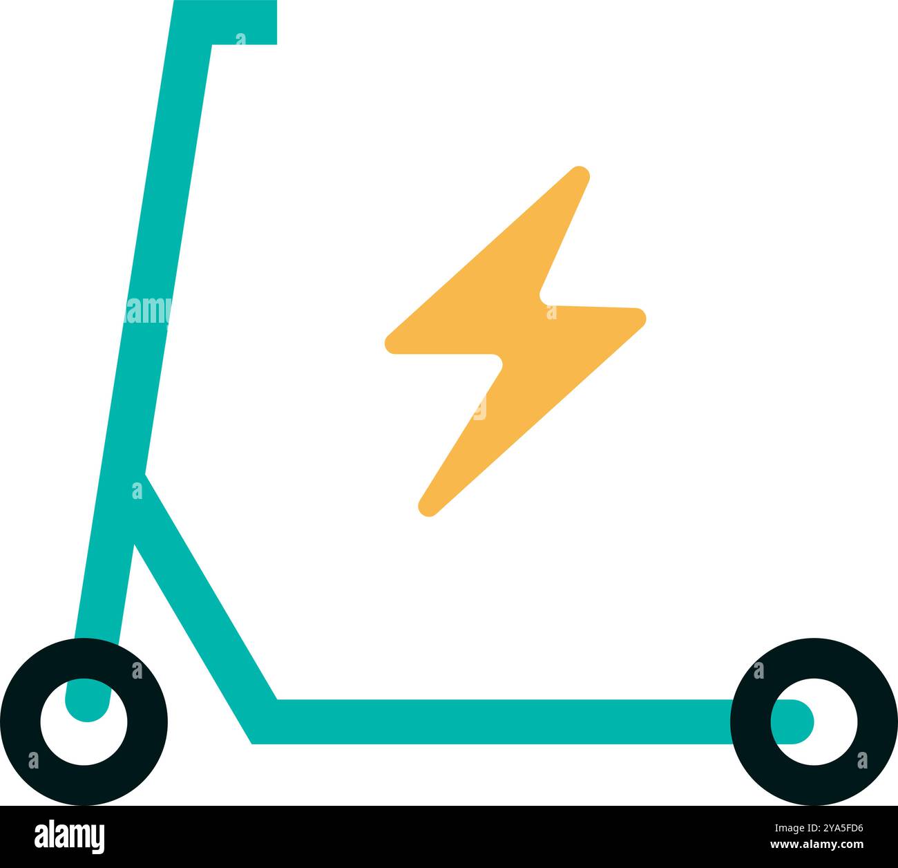 Kick scooter icon flat Stock Vector Images - Alamy