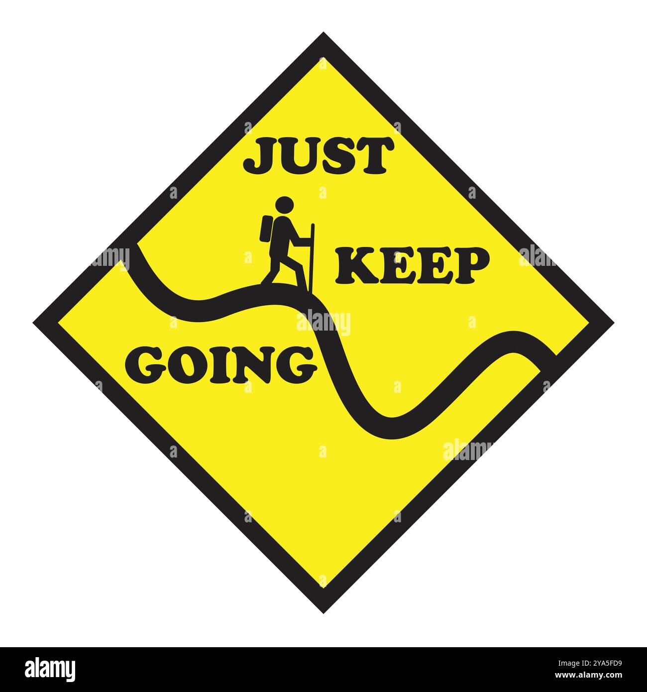 Just keep going Stock Vector Images - Alamy