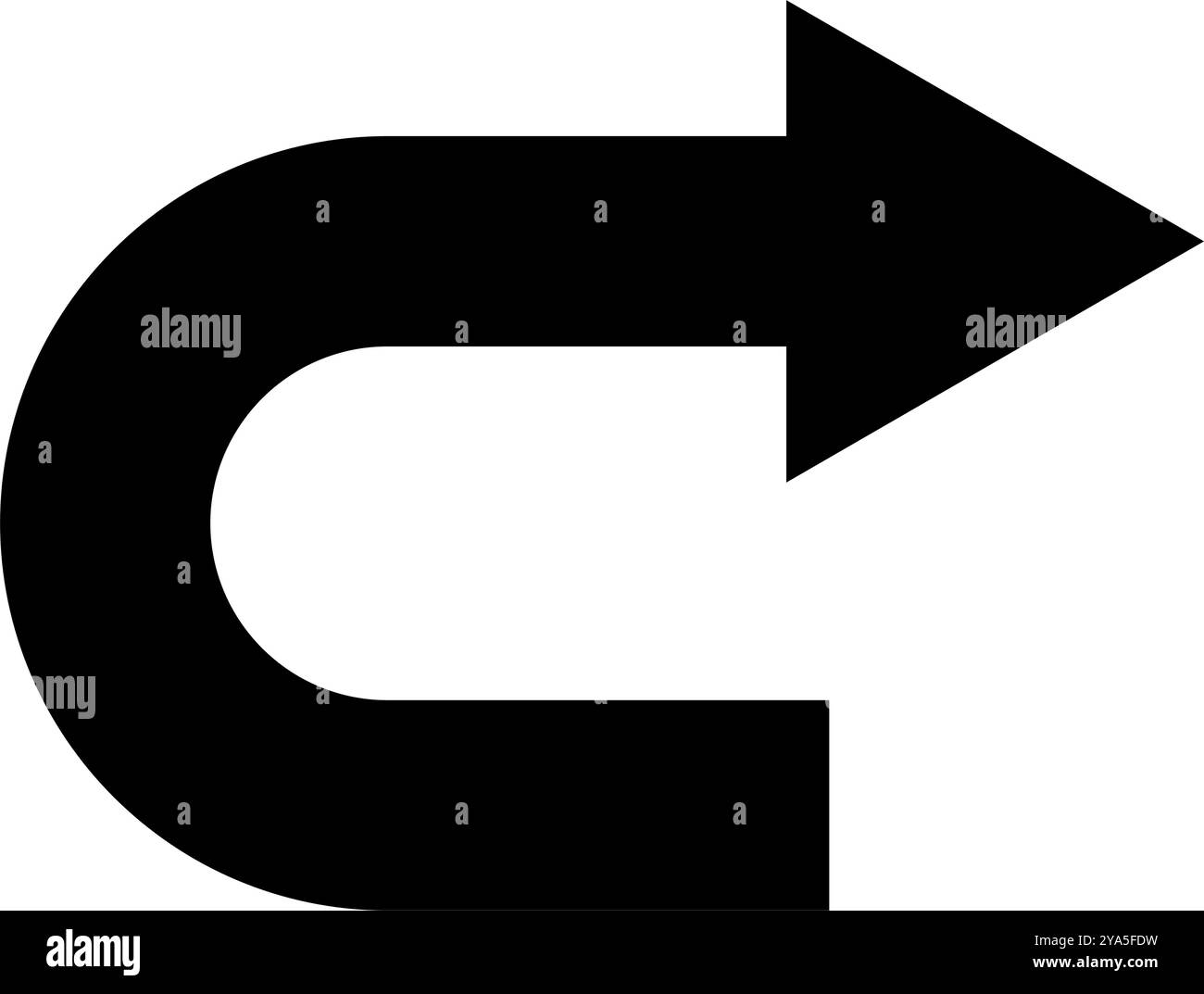 Forward arrow silhouette icon. Editable vector Stock Vector Image & Art ...