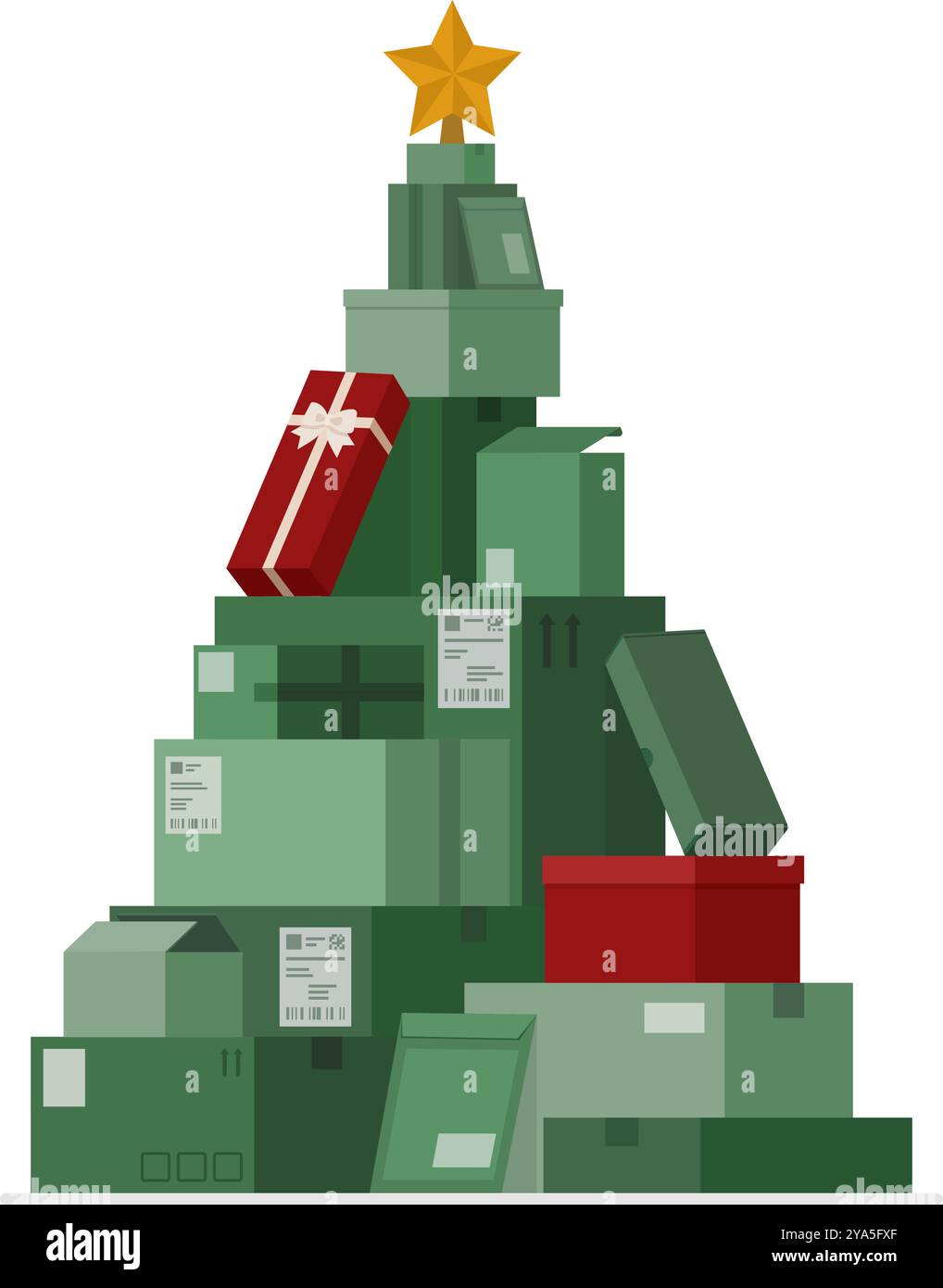 Sustainable order delivery Stock Vector Images - Alamy