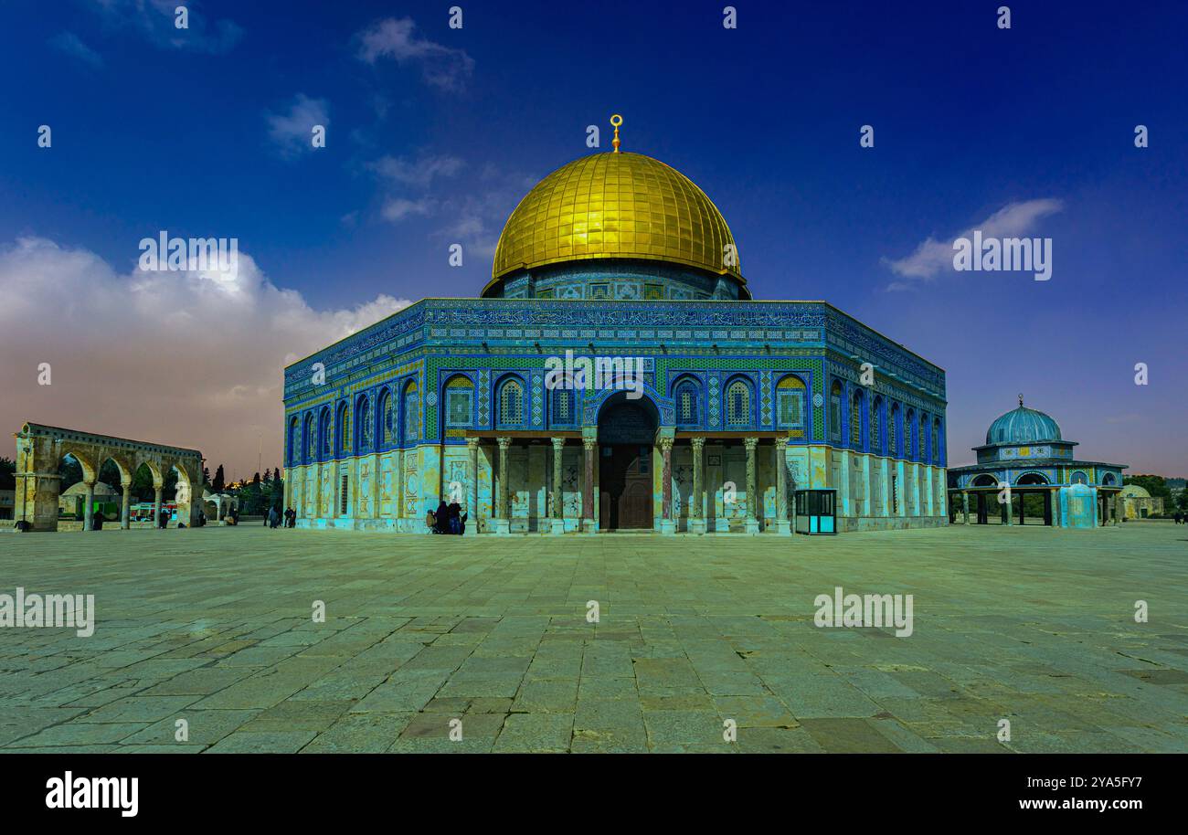 Dome of the Rock Islamic Mosque Temple Mount, Jerusalem, Israel, Middle ...