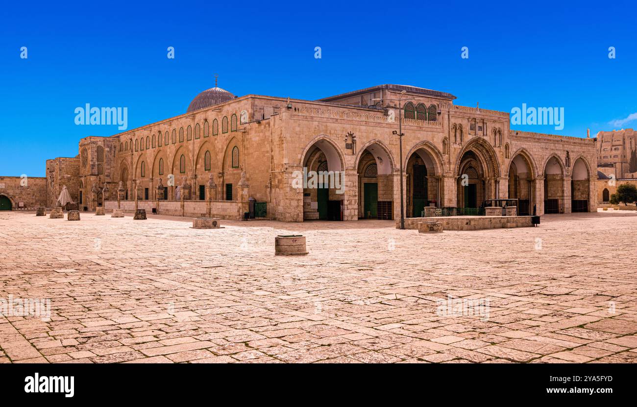 The al-Aqsa mosque on the Temple Mount in Jerusalem, Israel, Middle ...