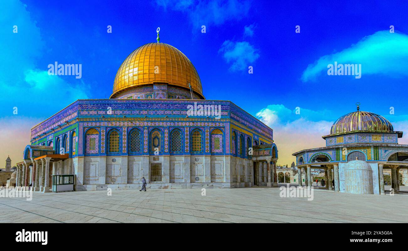 Dome of the Rock Islamic Mosque Temple Mount, Jerusalem, Israel, Middle ...