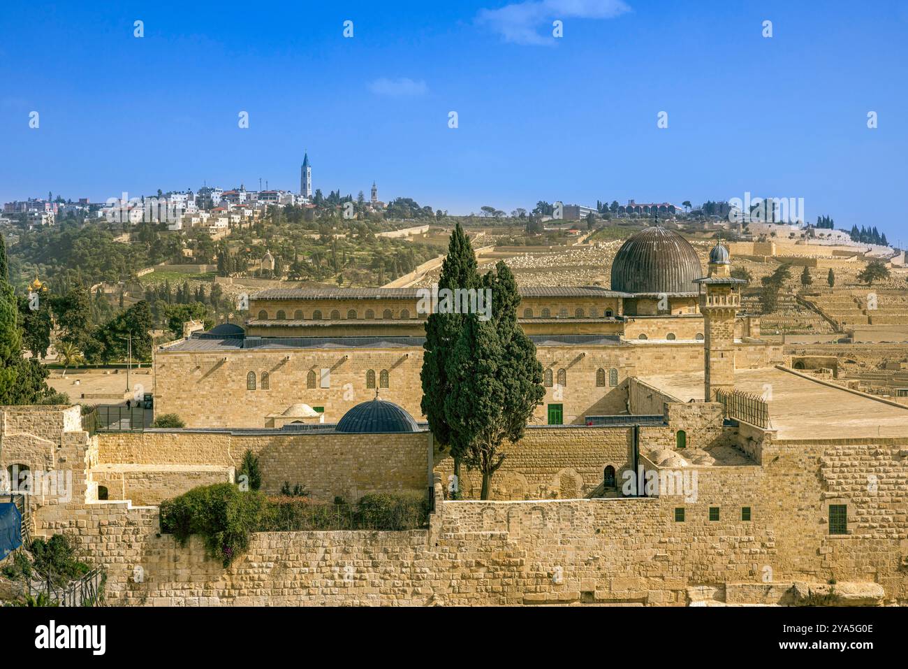 The al-Aqsa mosque on the Temple Mount in Jerusalem, Israel, Middle ...