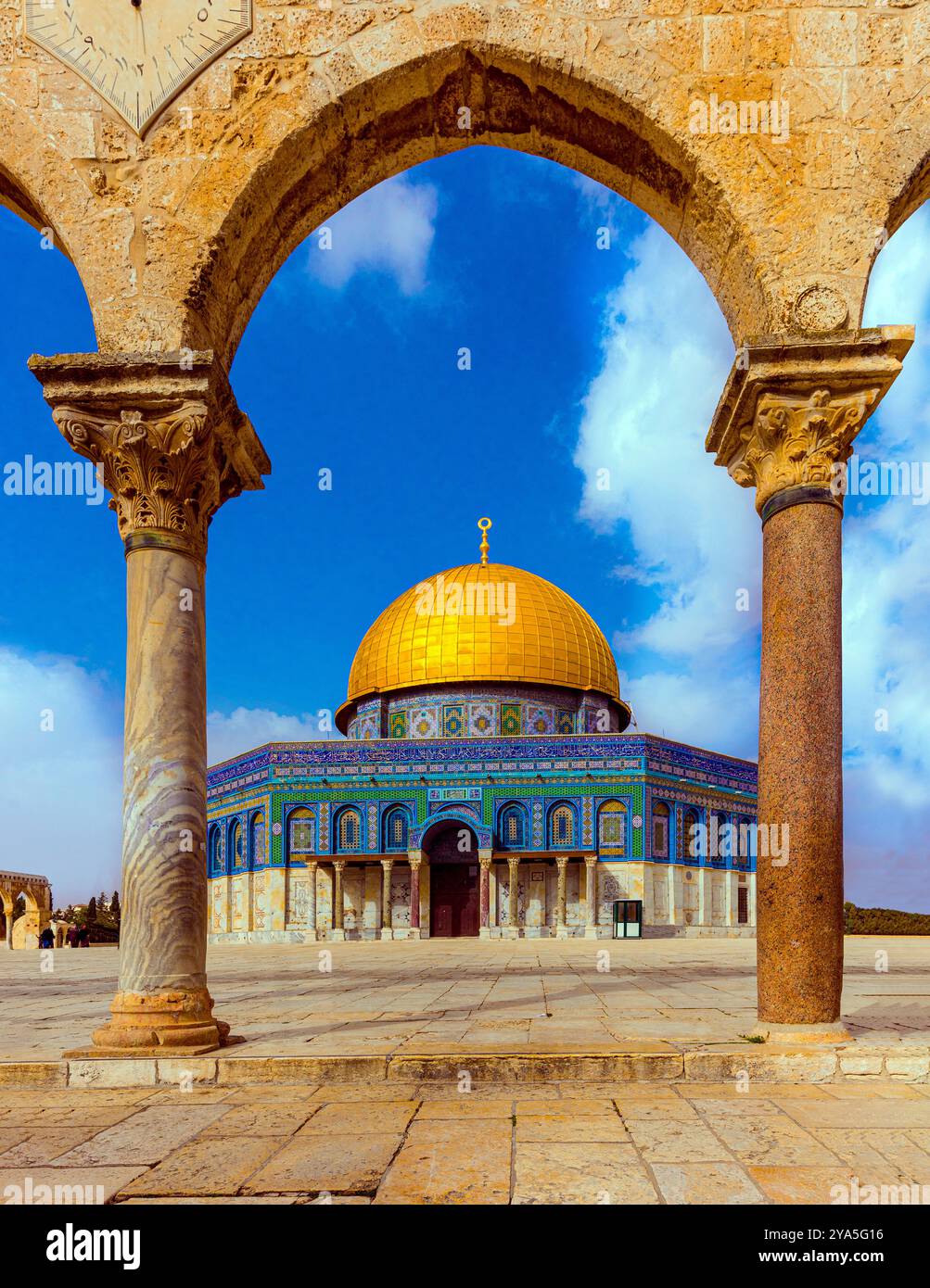 Dome of the Rock Islamic Mosque Temple Mount, Jerusalem, Israel, Middle ...