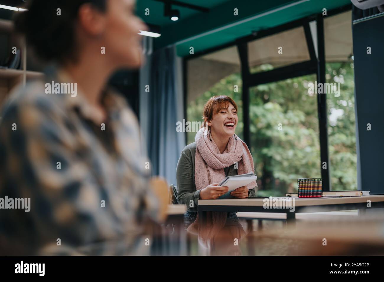 Lively classroom setting hi-res stock photography and images - Alamy