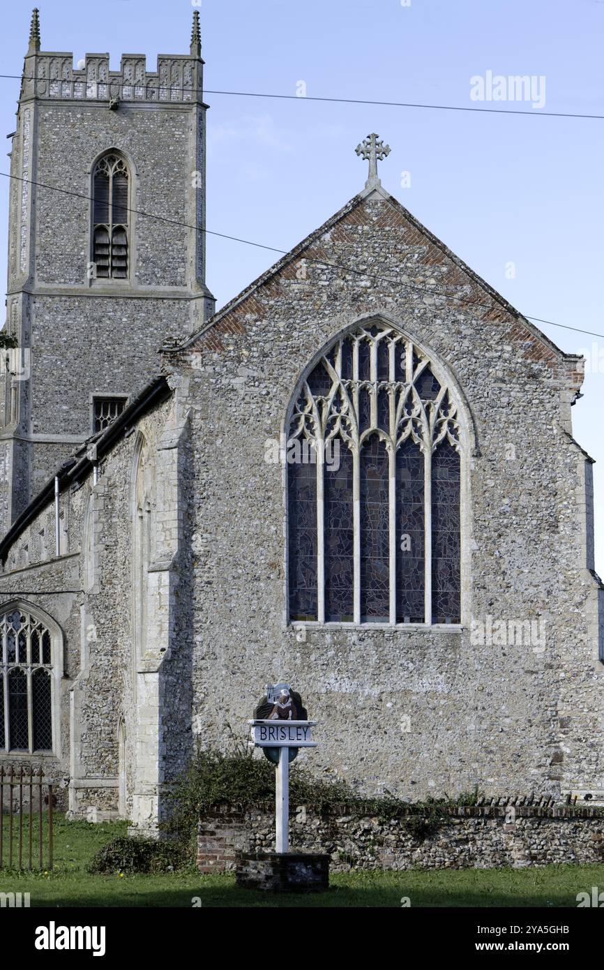 St Bartholomew Parish Church, Brisley, Norfolk, England, UK Stock Photo ...