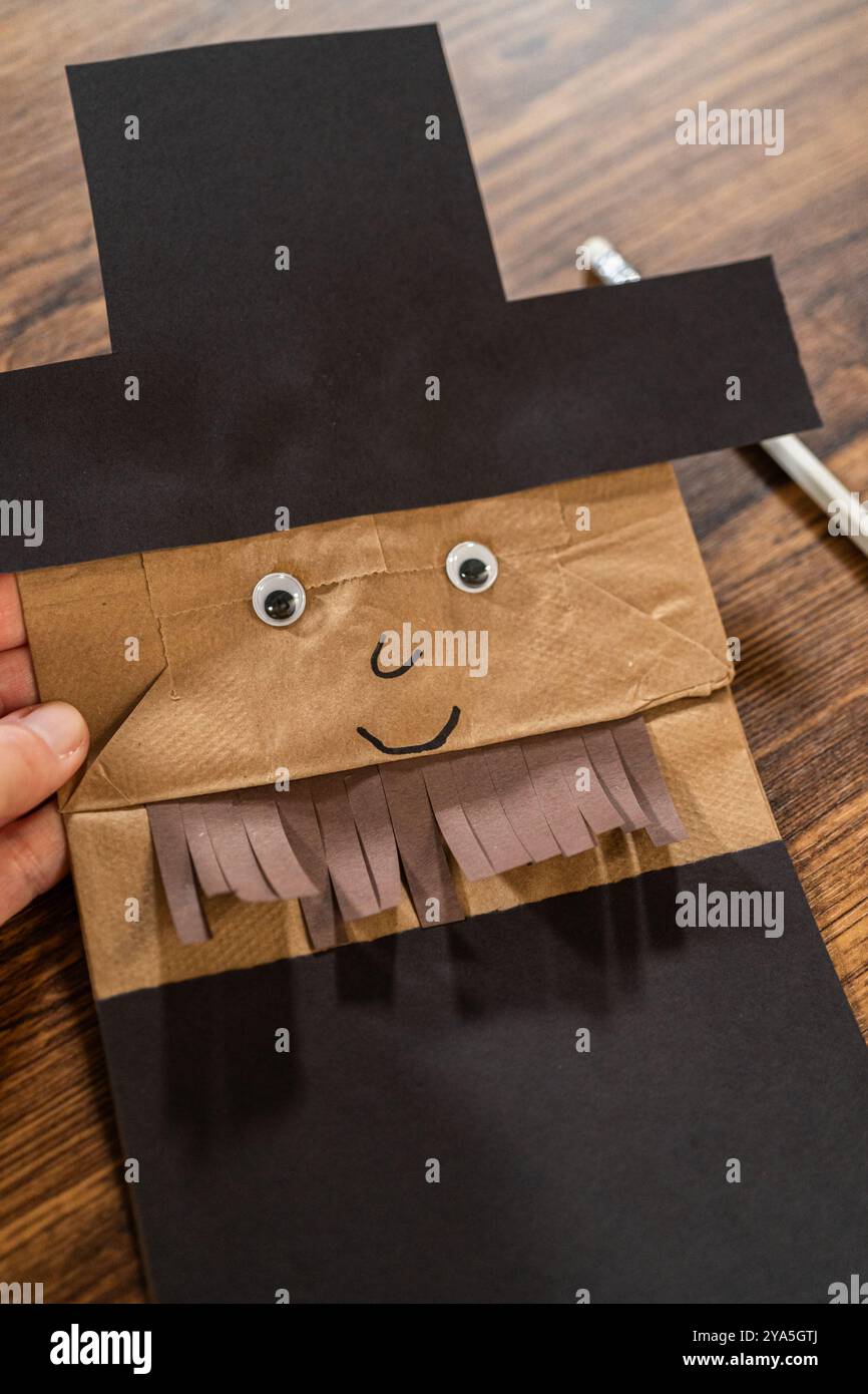 Educator's Craft Crafting Paper Puppets for School Projects Stock Photo ...