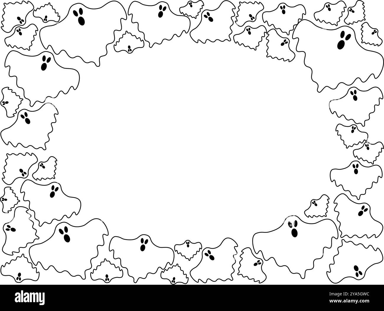 Border frame vector vectors bat Black and White Stock Photos & Images ...