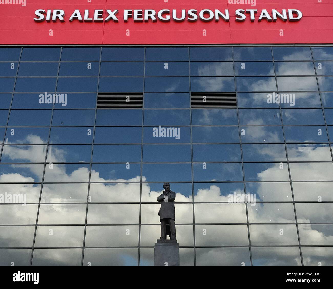 A general view of the Sir Alex Ferguson Stand at Old Trafford during ...