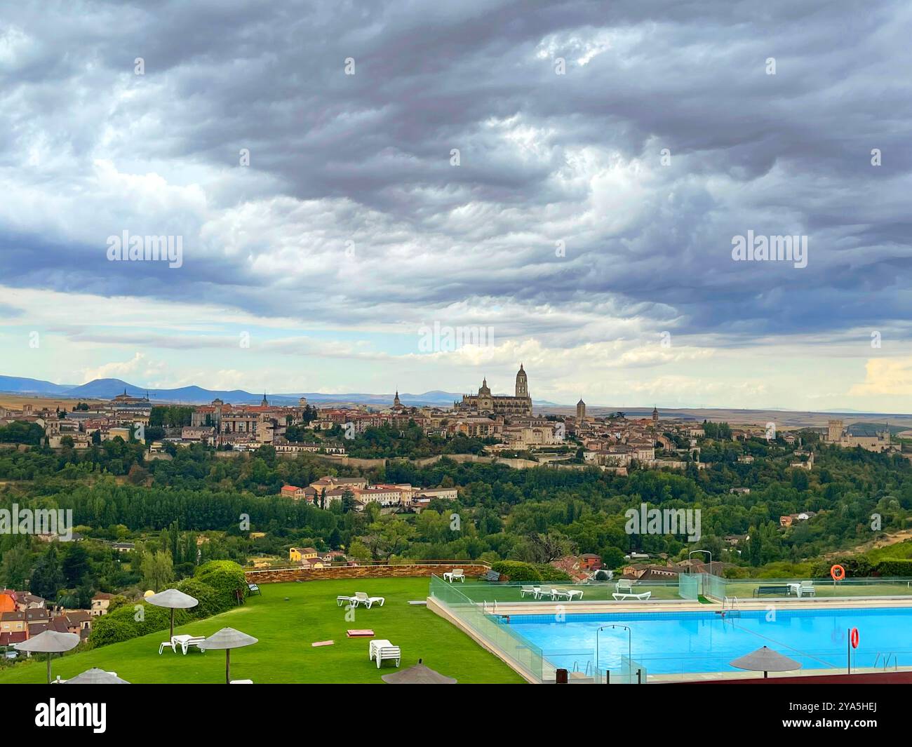 Overview from the parador. Segovia, Spain Stock Photo - Alamy
