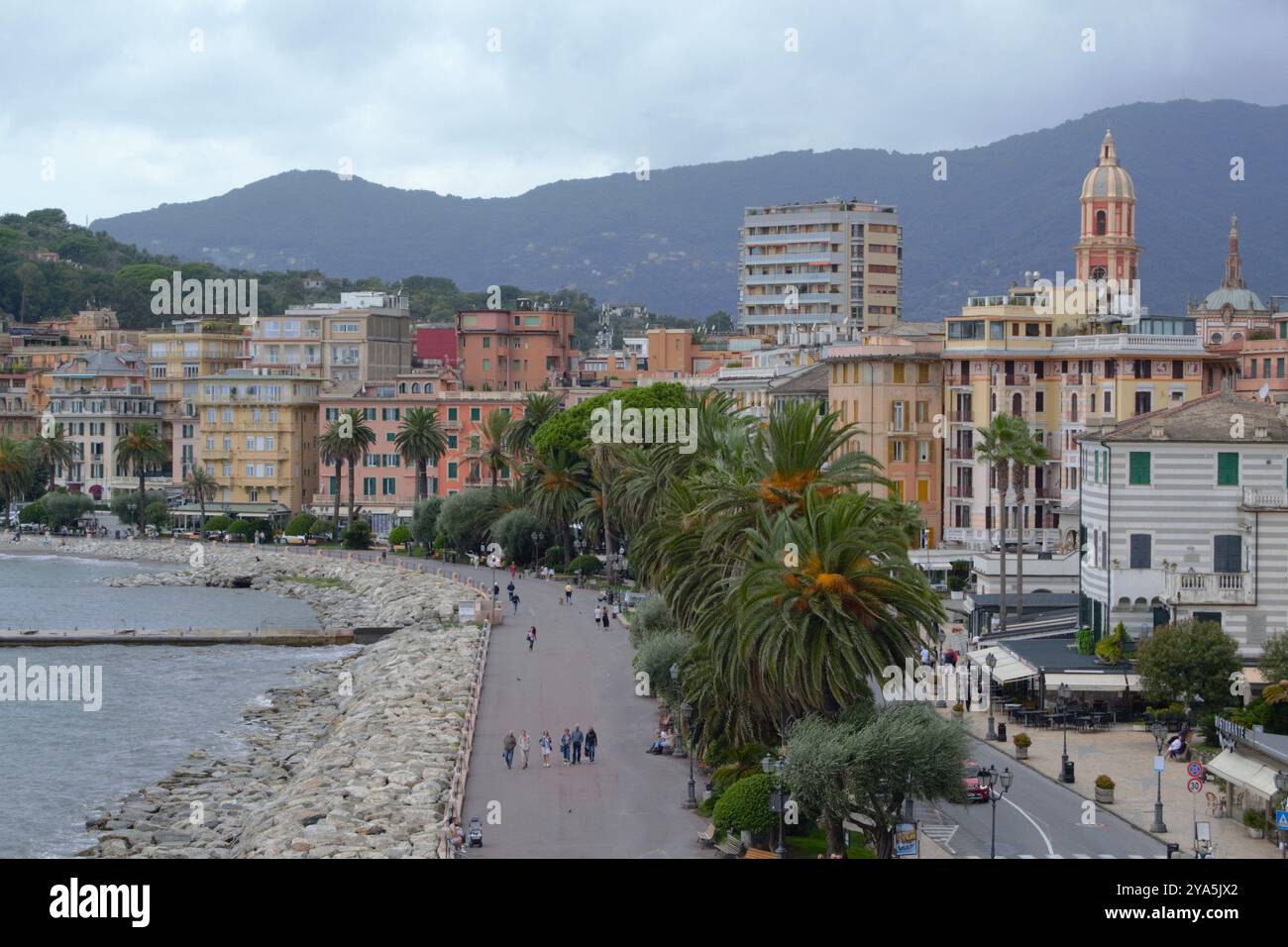 Rapallo Promenade, a magnificent wide walkway leading from the castle ...