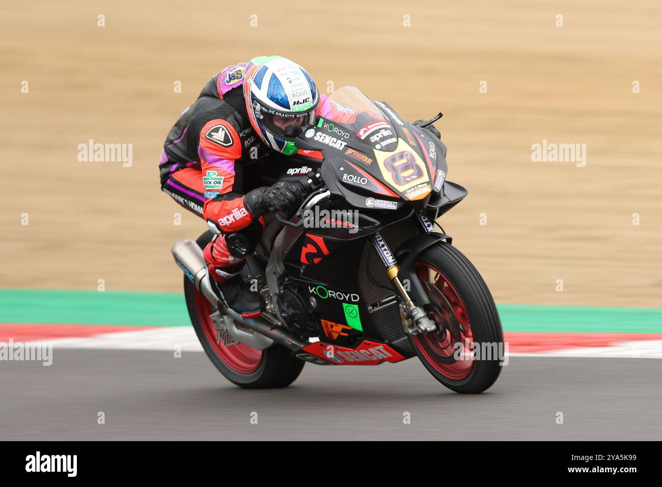 Lewis Rollo of IN Competition SENCAT Aprilia during qualifying for ...