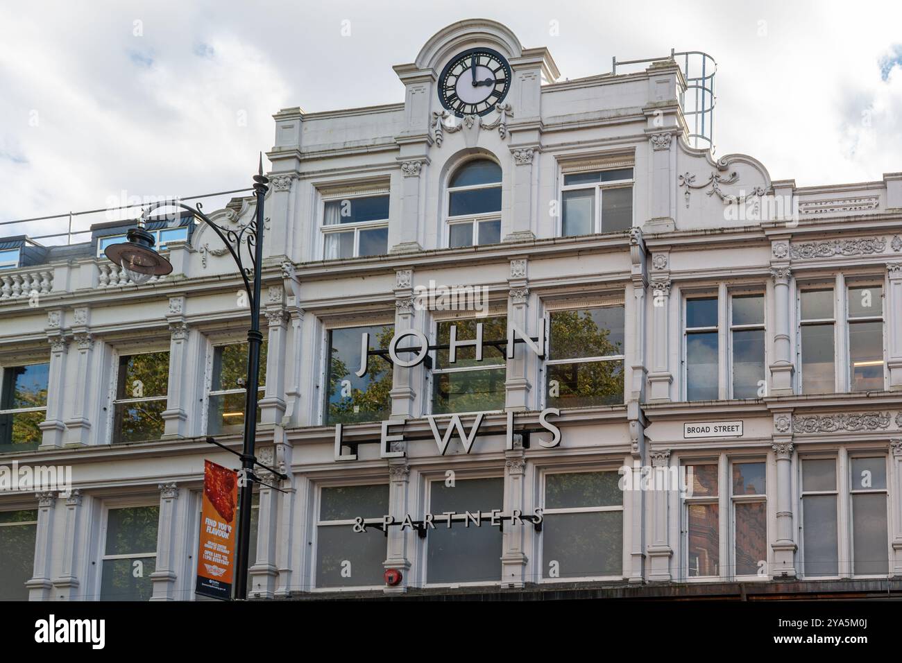 John Lewis department store front in Broad Street, Reading town centre ...