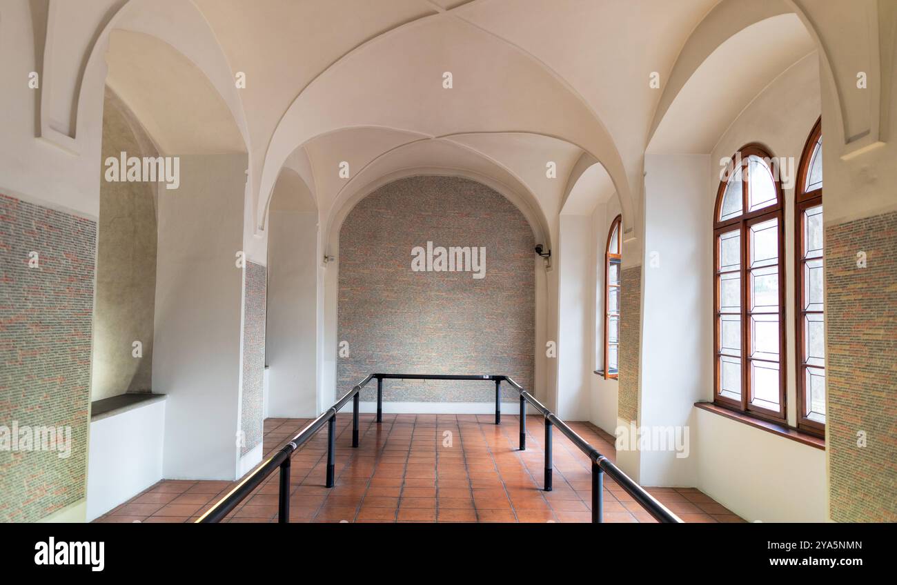 The Interior of The Pinkas Synagogue Prague Czech Stock Photo - Alamy