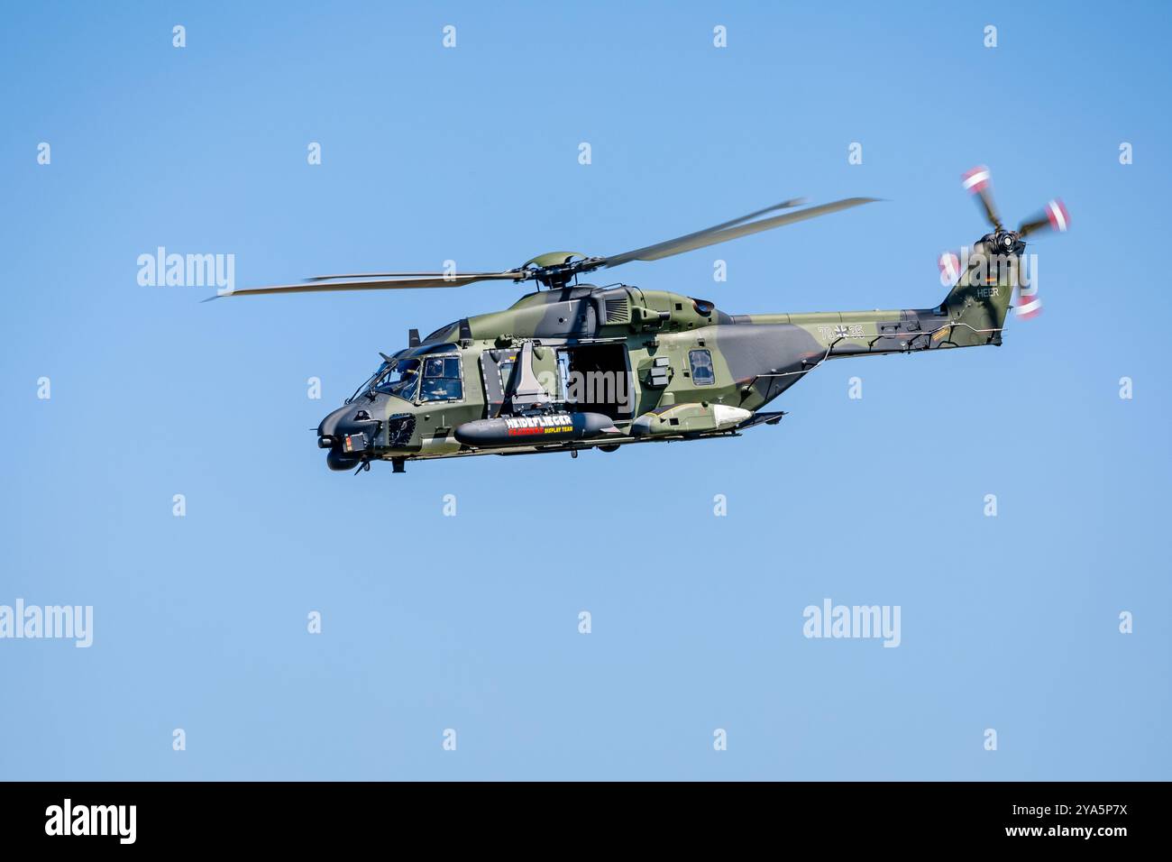German Army - NHIndustries NH90 TTH, airborne at the Royal International Air Tattoo 2024 Stock ...