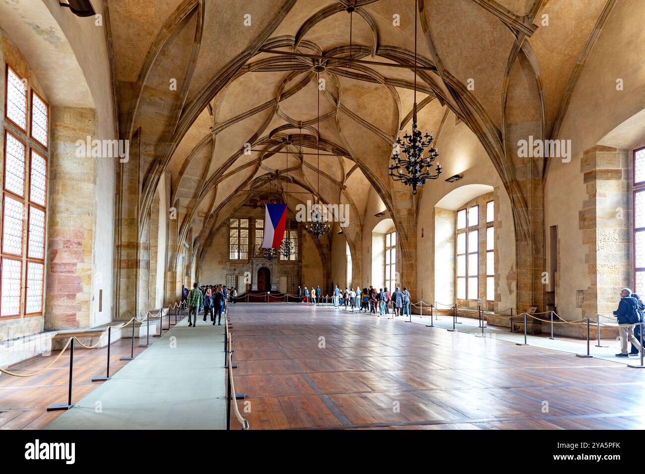 Vladislav Hall in the Old Royal Palace Prague Czech Republic Stock ...