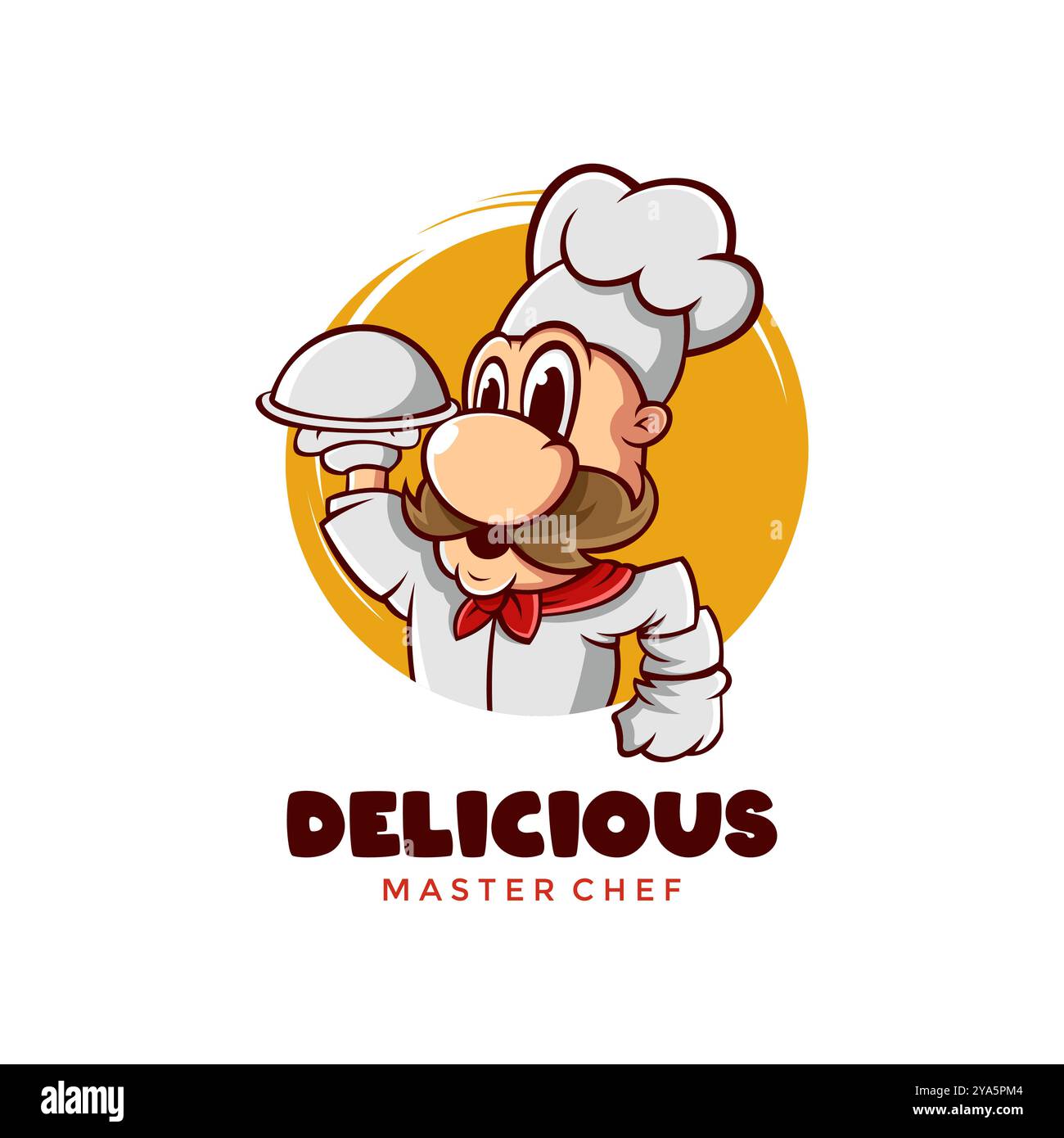 Mascot Chef Logo Modern Vector Design Template Stock Vector Image & Art ...