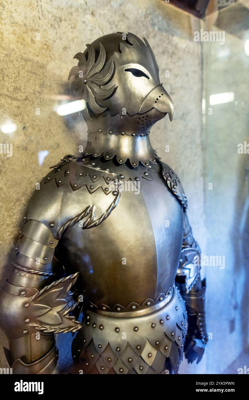 Suit Of Armour in Golden Lane Czech Stock Photo - Alamy