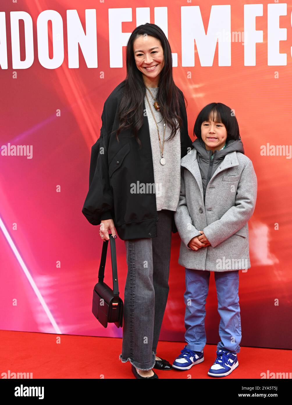 LONDON, UK. 12th Oct, 2024. Elizabeth Chai Vasarhelyi and son James ...