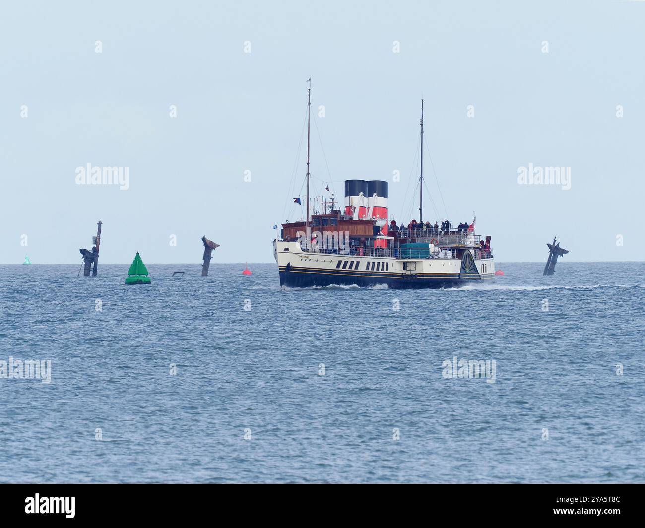 Sheerness, Kent, UK. 12th Oct, 2024. The historic Waverley paddle ...