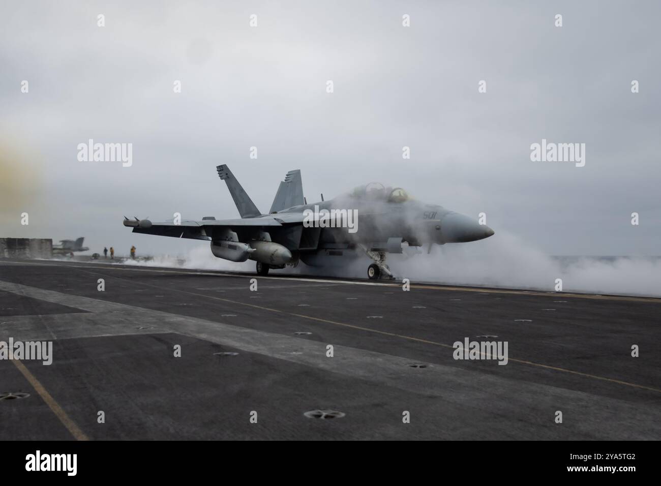 PACIFIC OCEAN (Oct. 8, 2024) An EA-18G Growler, attached to the “Rooks ...