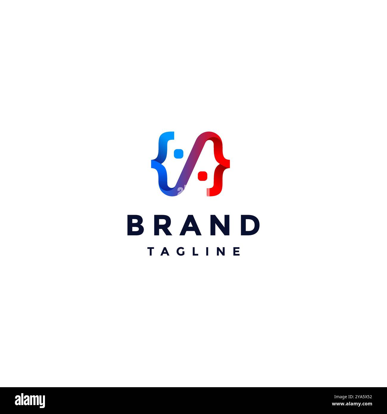 Infinity Brothers Code Logo Design. Silhouette of Two Heads Forming ...