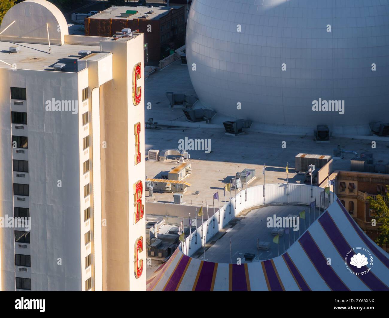 Aerial View of Circus Circus Hotel and Casino in Reno, USA Stock Photo ...