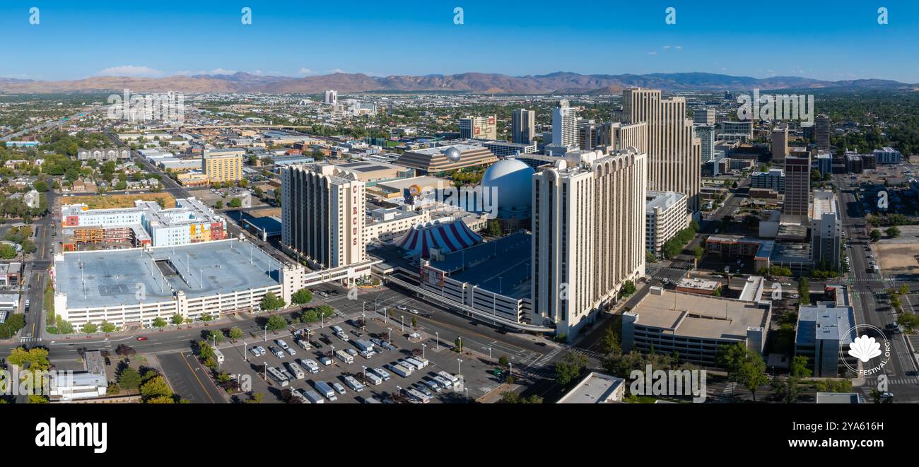 Aerial view colorful circus hi-res stock photography and images - Alamy