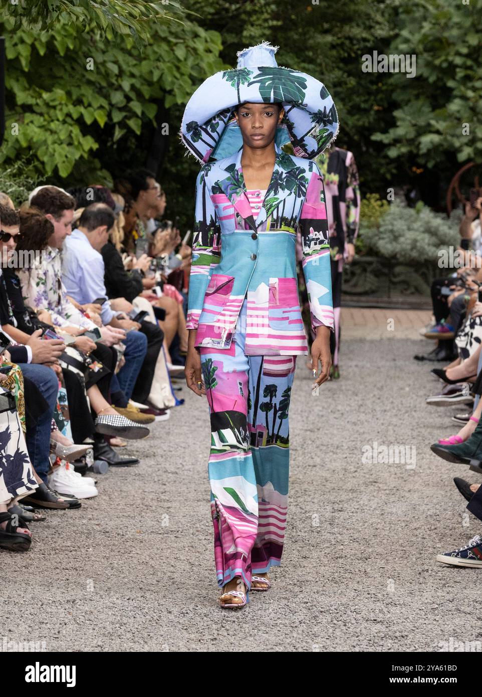 A model walks the runway for the Libertine by designer Johnson Hartig ...