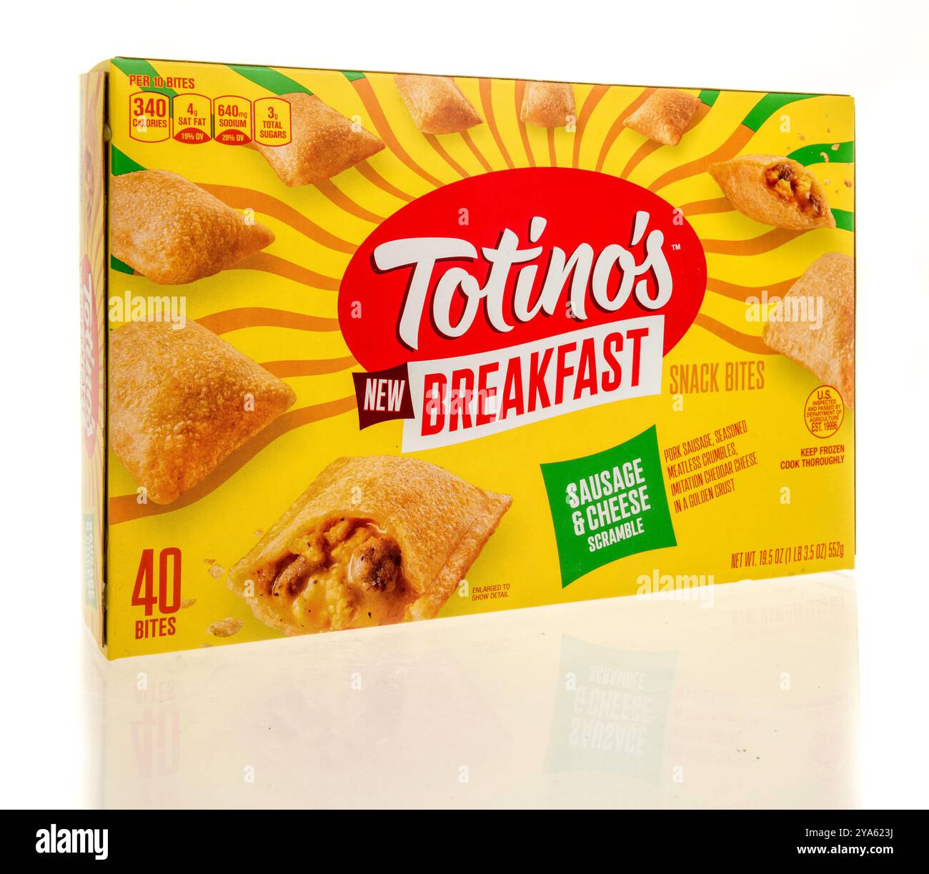 Winneconne, WI - 3 August 2024: A package of Totonos new breakfast ...