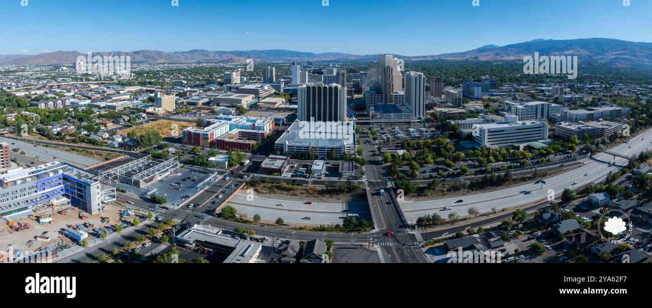 Aerial view urban canyons hi-res stock photography and images - Alamy