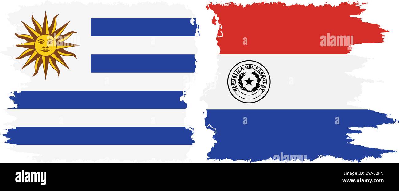 Uruguay paraguay flag Cut Out Stock Images & Pictures - Alamy