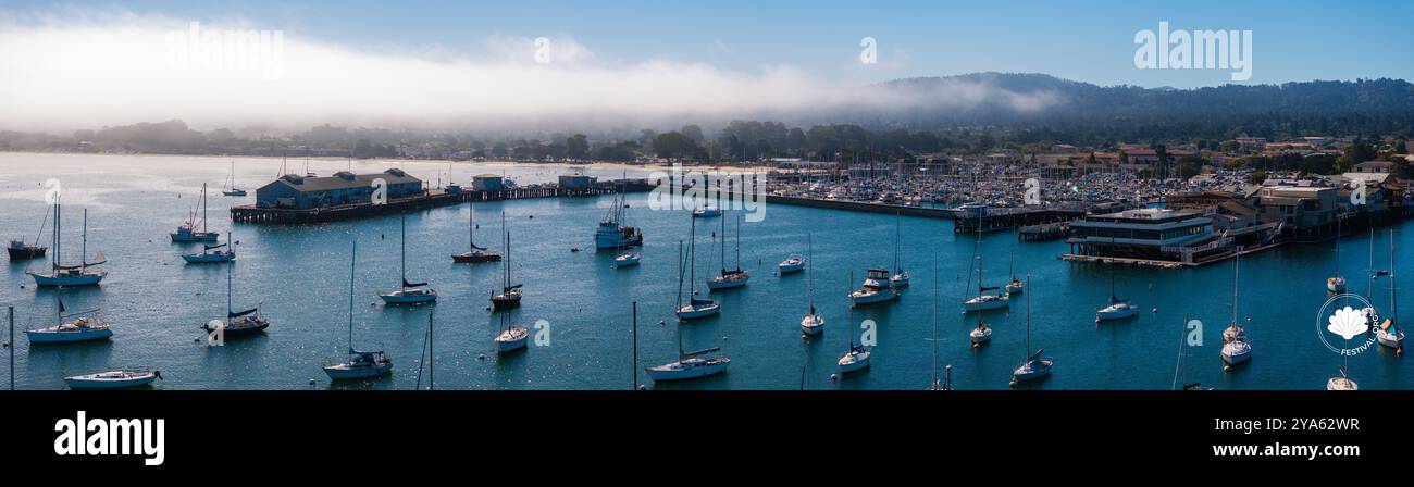 Aerial view monterey waterfront hi-res stock photography and images - Alamy