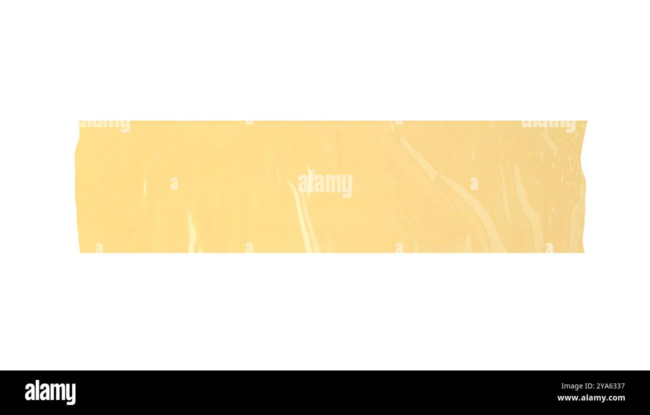 Yellow adhesive tape isolated on a white background Stock Photo - Alamy