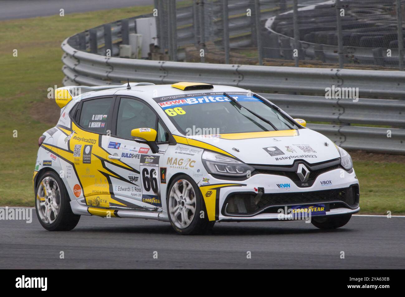 Rhys Lloyd / Jack Meakin Renault Clio Cup Gen 4 car at the 2023 Rowe ...