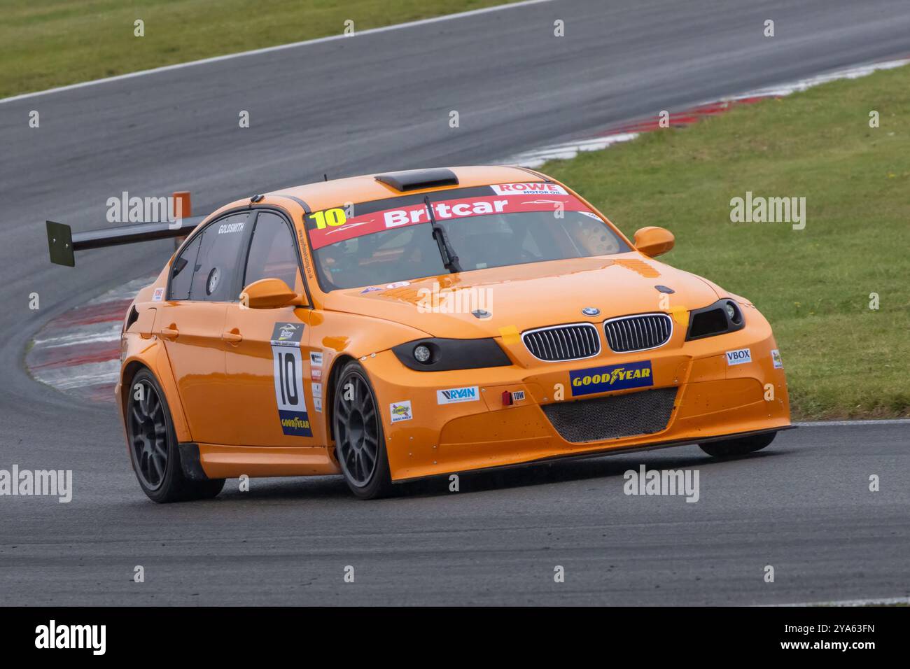 Lee Goldsmith in his BMW M3 E90 Britcar racer during the 2023 Rowe ...