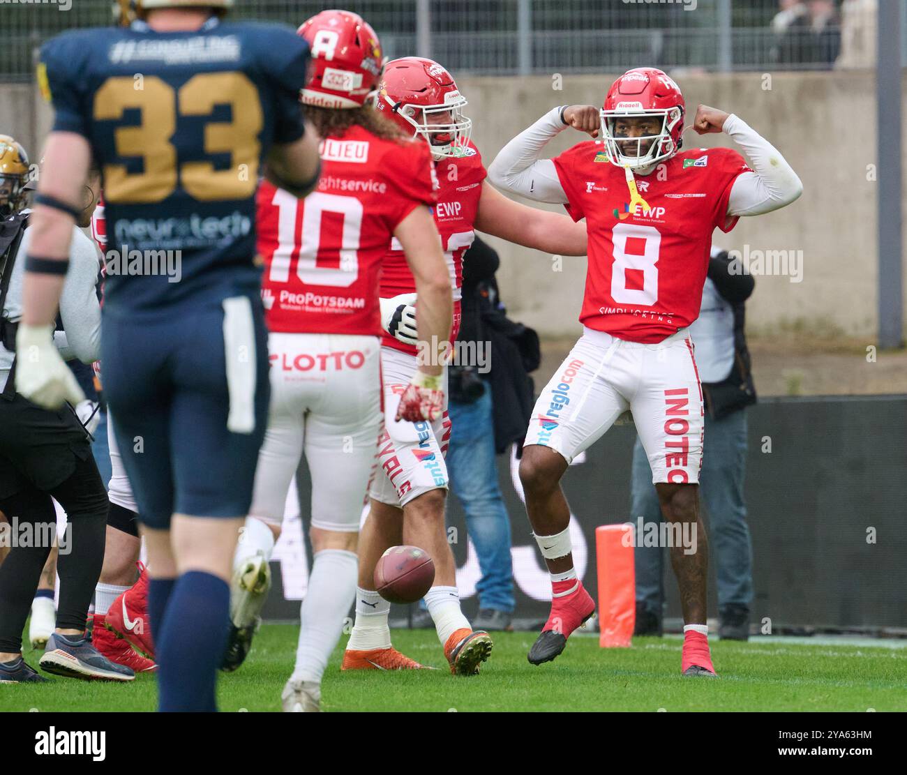 Essen, Germany. 12th Oct, 2024. American Football: GFL, Dresden ...