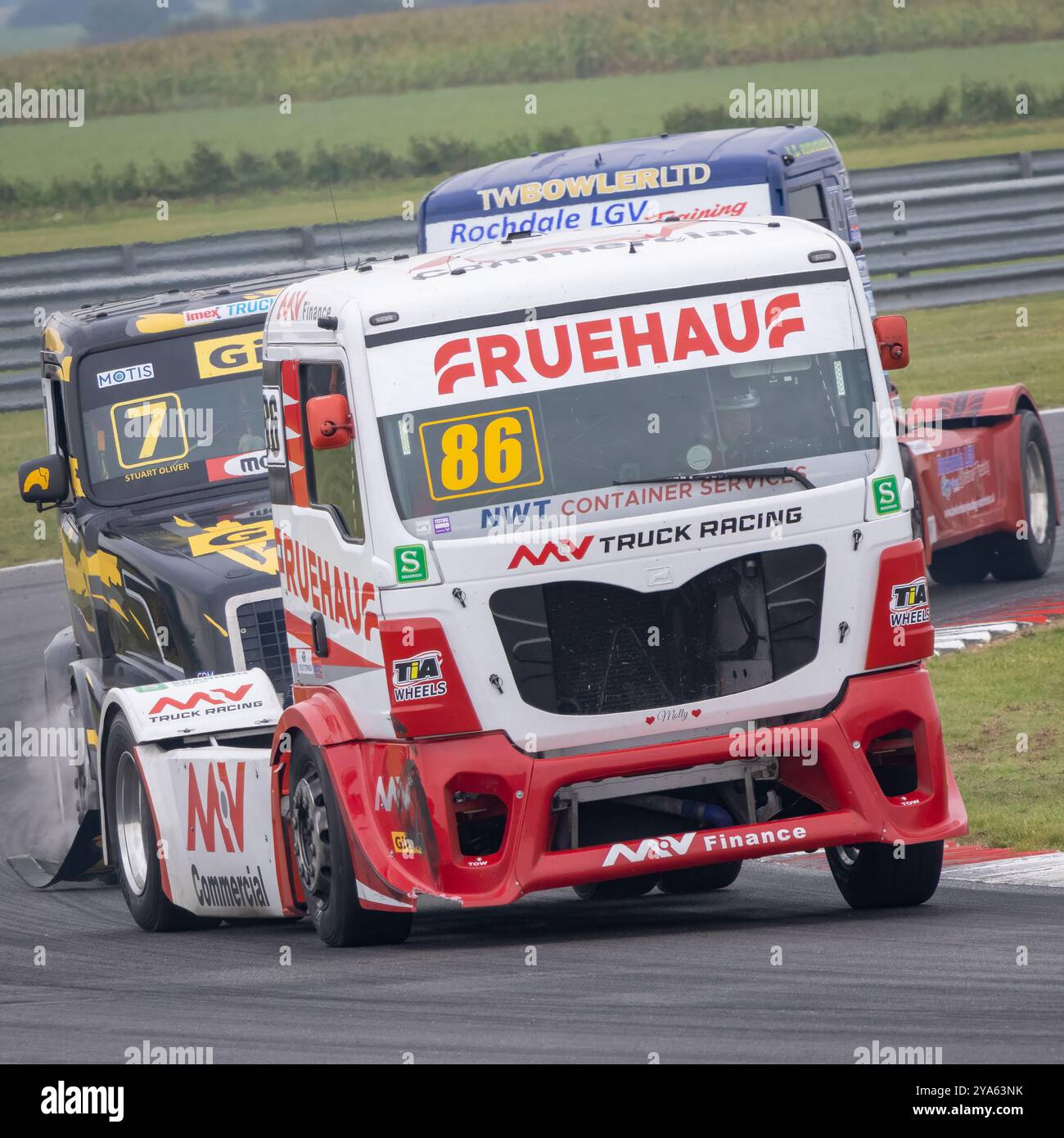Tom O'Rourke in his MV Commercial MAN TGS at 2023 British Truck Racing ...