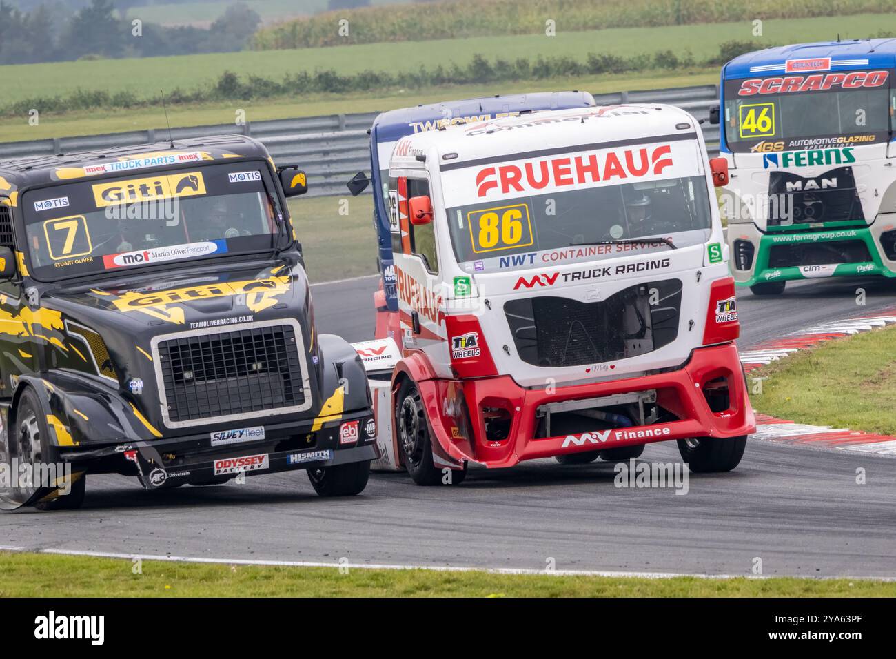 Tom O'Rourke in his MV Commercial MAN TGS battles Stuart Oliver's Volvo ...