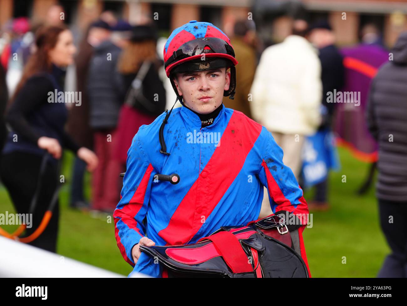 Jockey Keithen Kennedy heading back in after the Club Godolphin ...