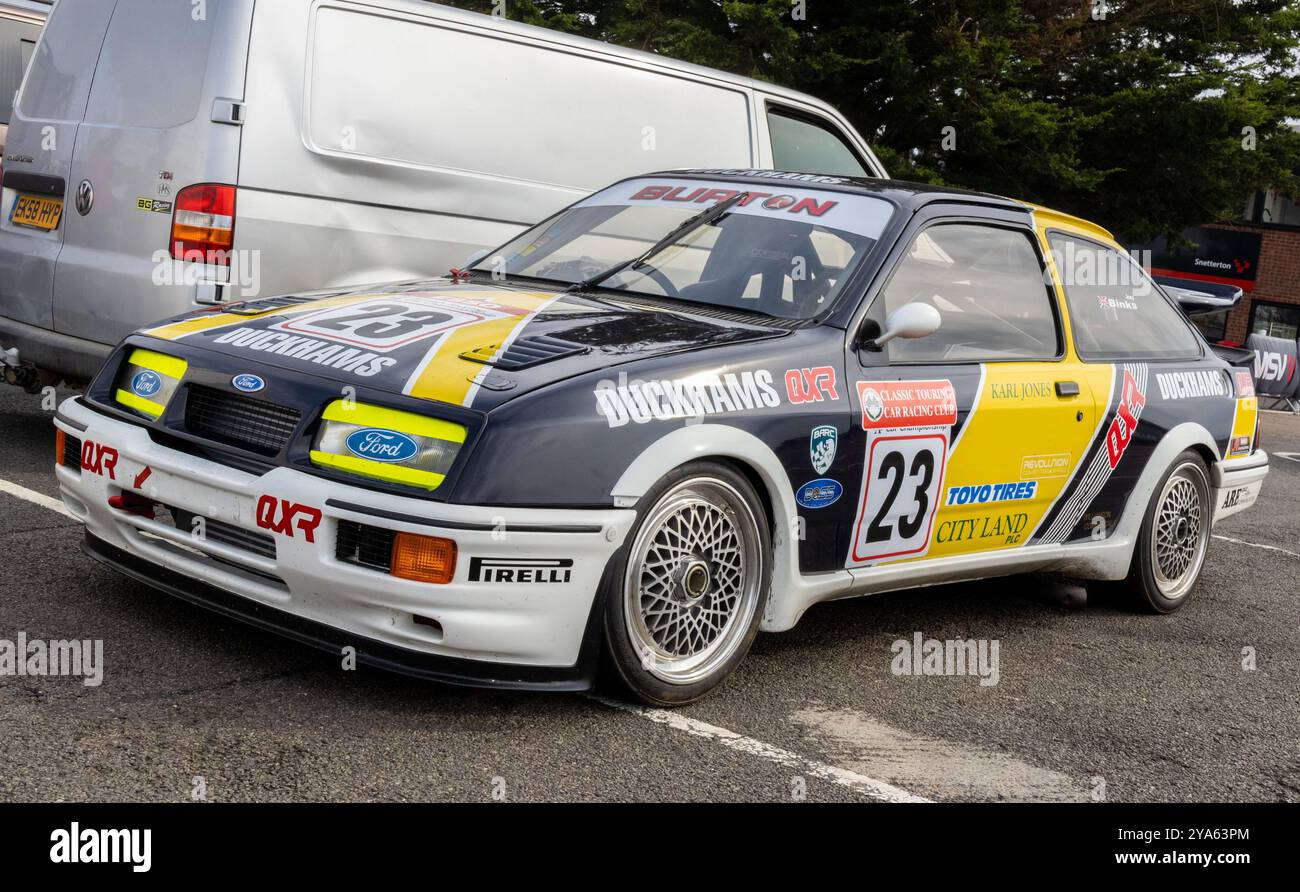 The Joey Binks Ford Sierra RS500 in the paddock prior to the 2023 ...