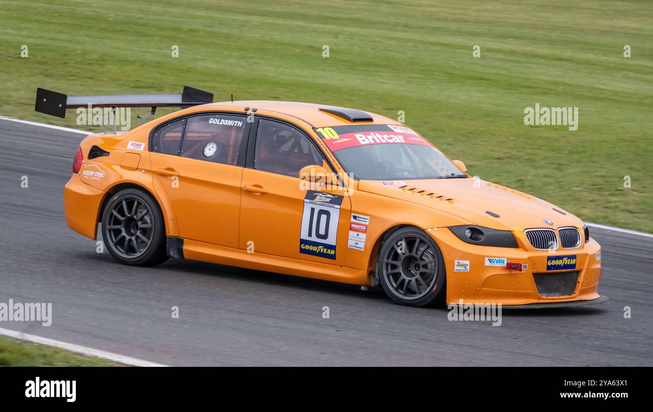 Lee Goldsmith in his BMW M3 E90 Britcar racer during the 2023 Rowe ...